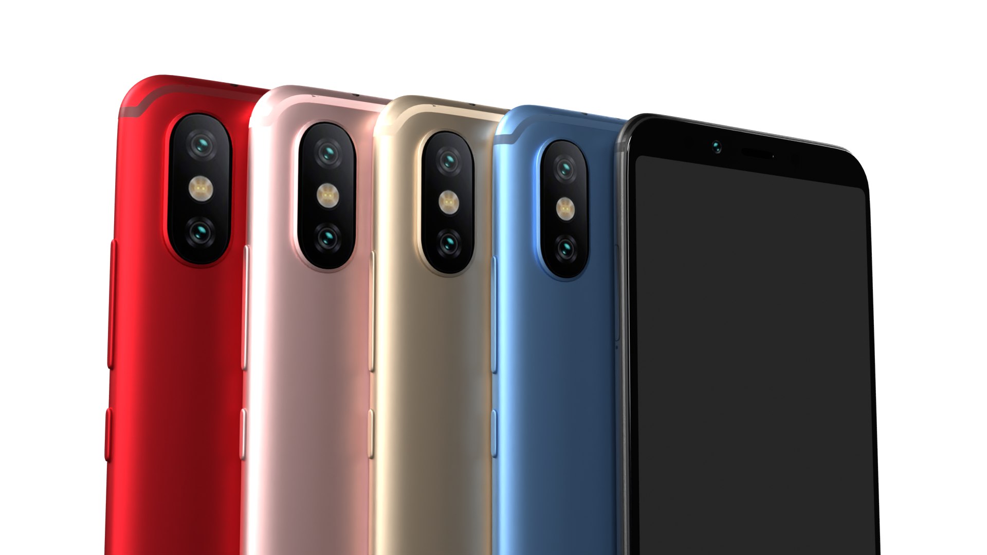 Xiaomi Mi 6X All Colors 3D Model - TurboSquid 1912144