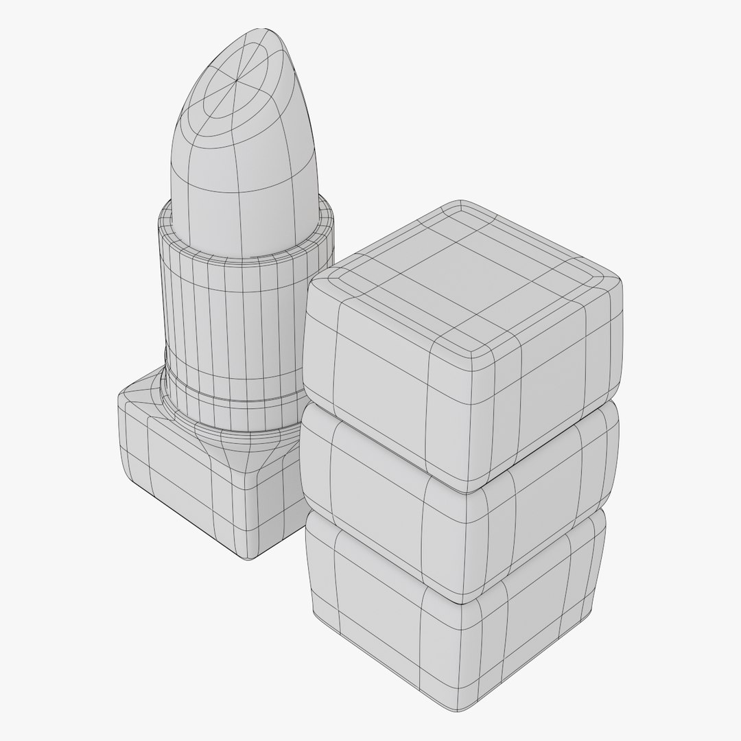 3d Model Lipstick Lips