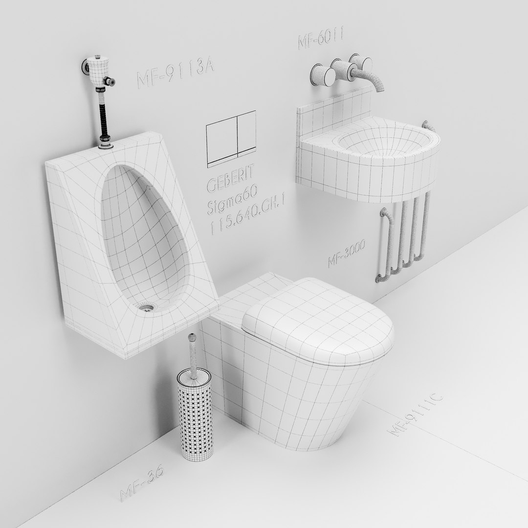 Stainless Steel Wc Toilet 3D - TurboSquid 1536834