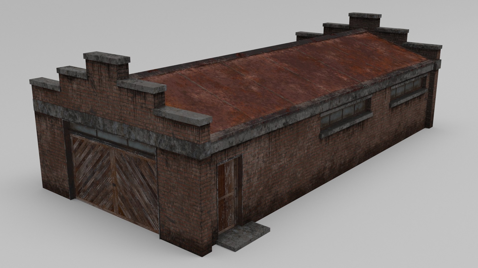 3D Old Warehouse Model - TurboSquid 2119619