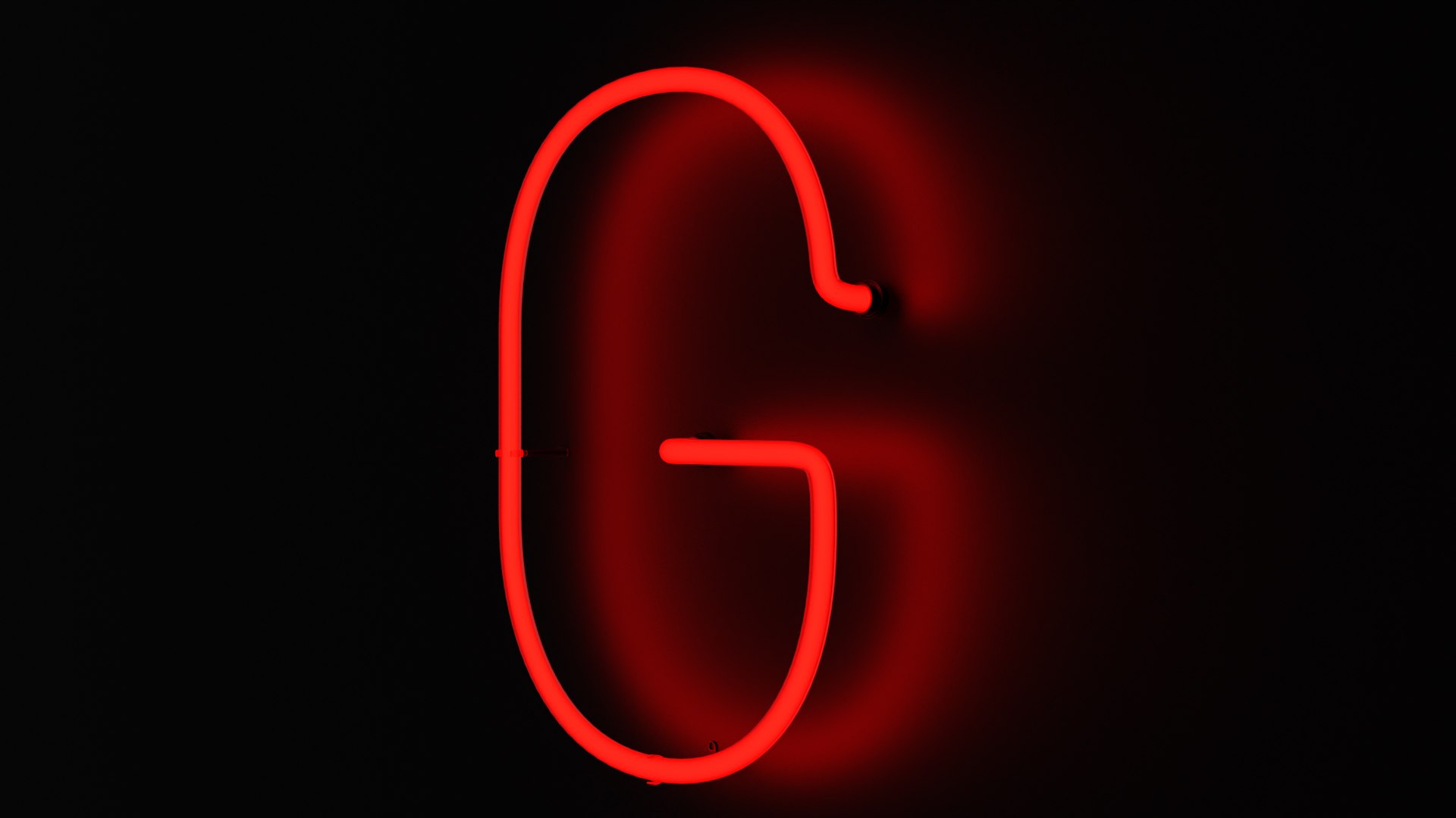3D Neon Red Alphabet G - TurboSquid 2144073