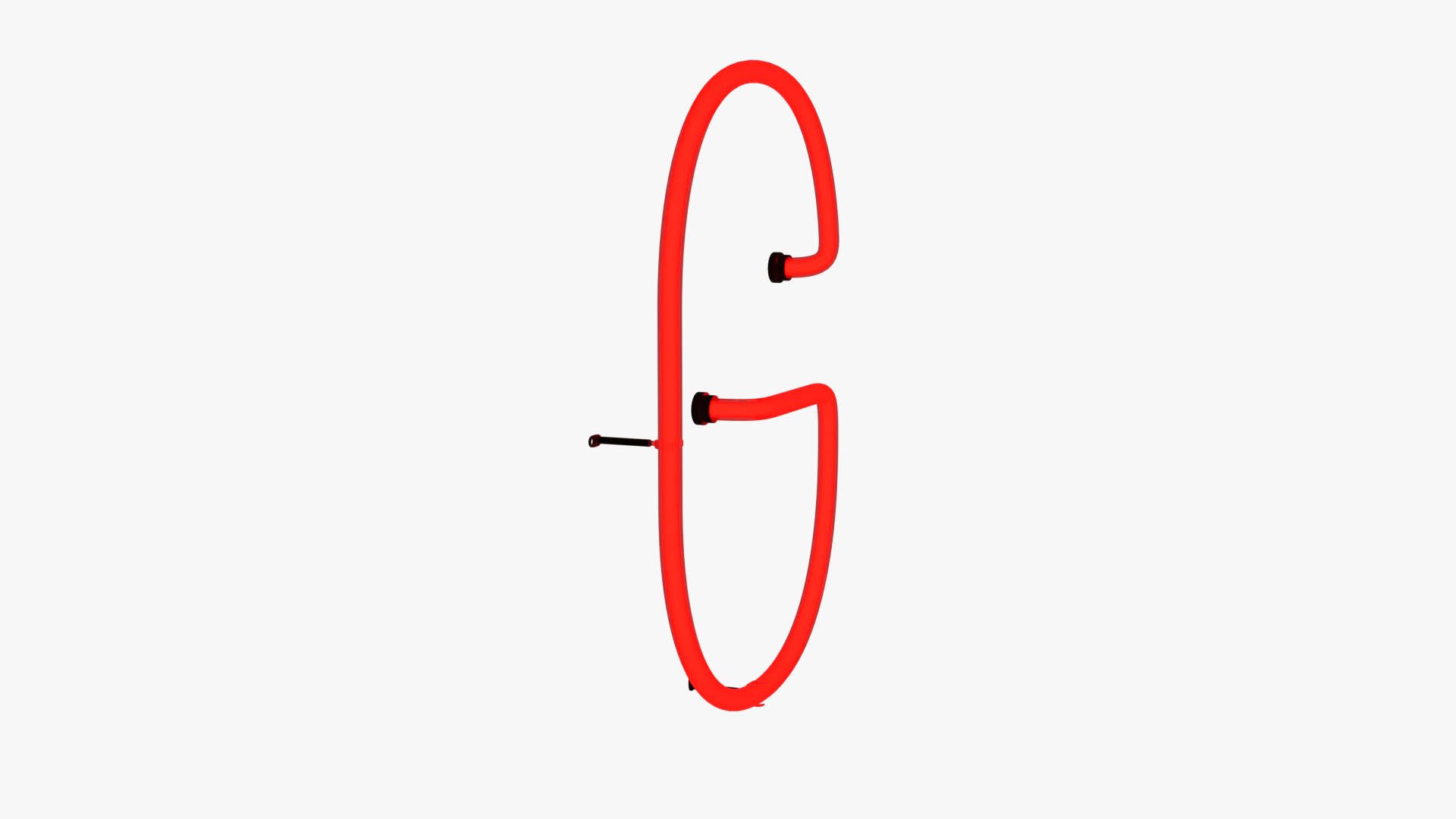 3D Neon Red Alphabet G - TurboSquid 2144073