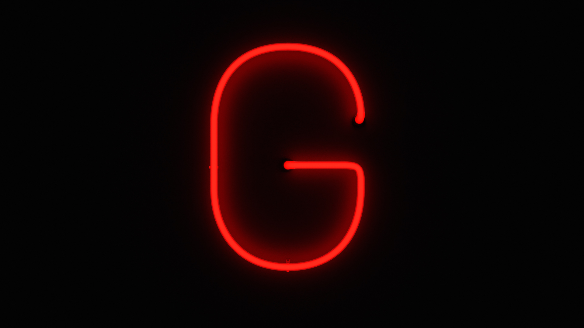 3D Neon Red Alphabet G - TurboSquid 2144073