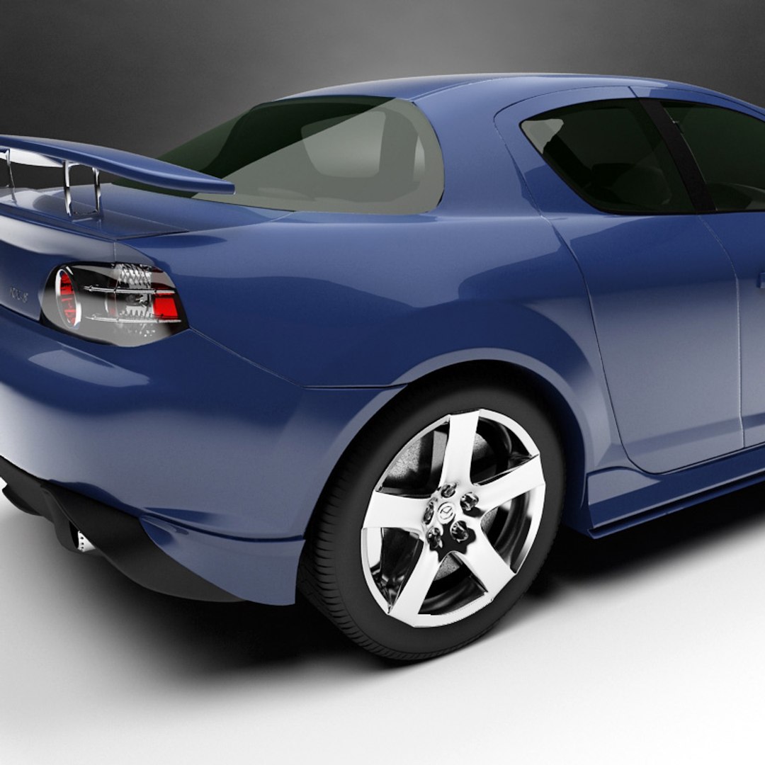 Rx8 Sport Car 8 3d Model