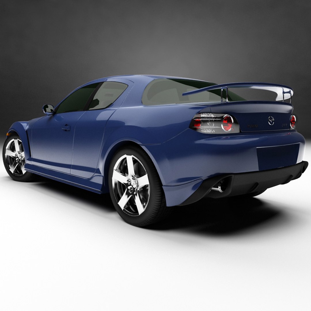 Rx8 Sport Car 8 3d Model