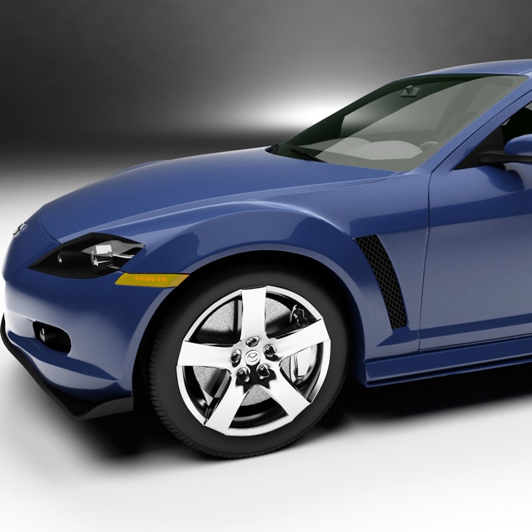 Rx8 Sport Car 8 3d Model