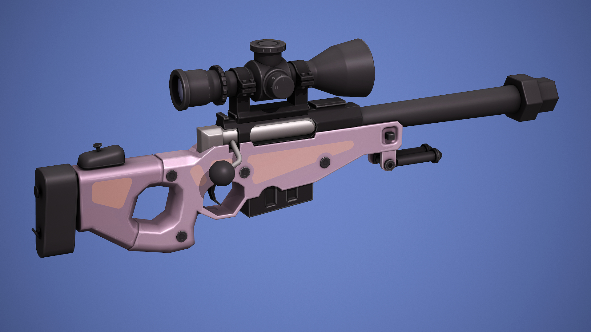 Stylized AWP Sniper Rifle Low Poly 3D model - TurboSquid 1808418