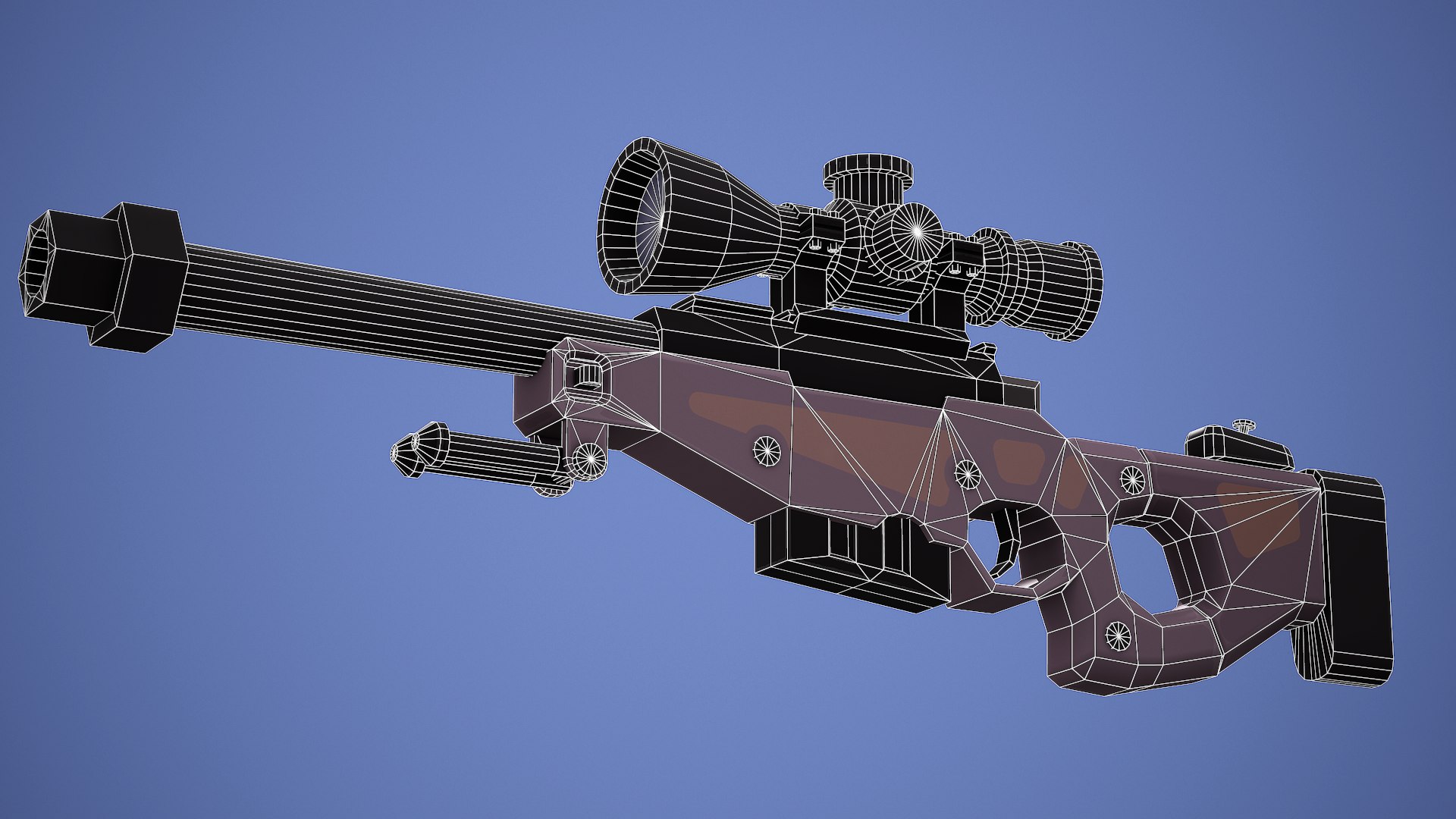 Stylized AWP Sniper Rifle Low Poly 3D model - TurboSquid 1808418