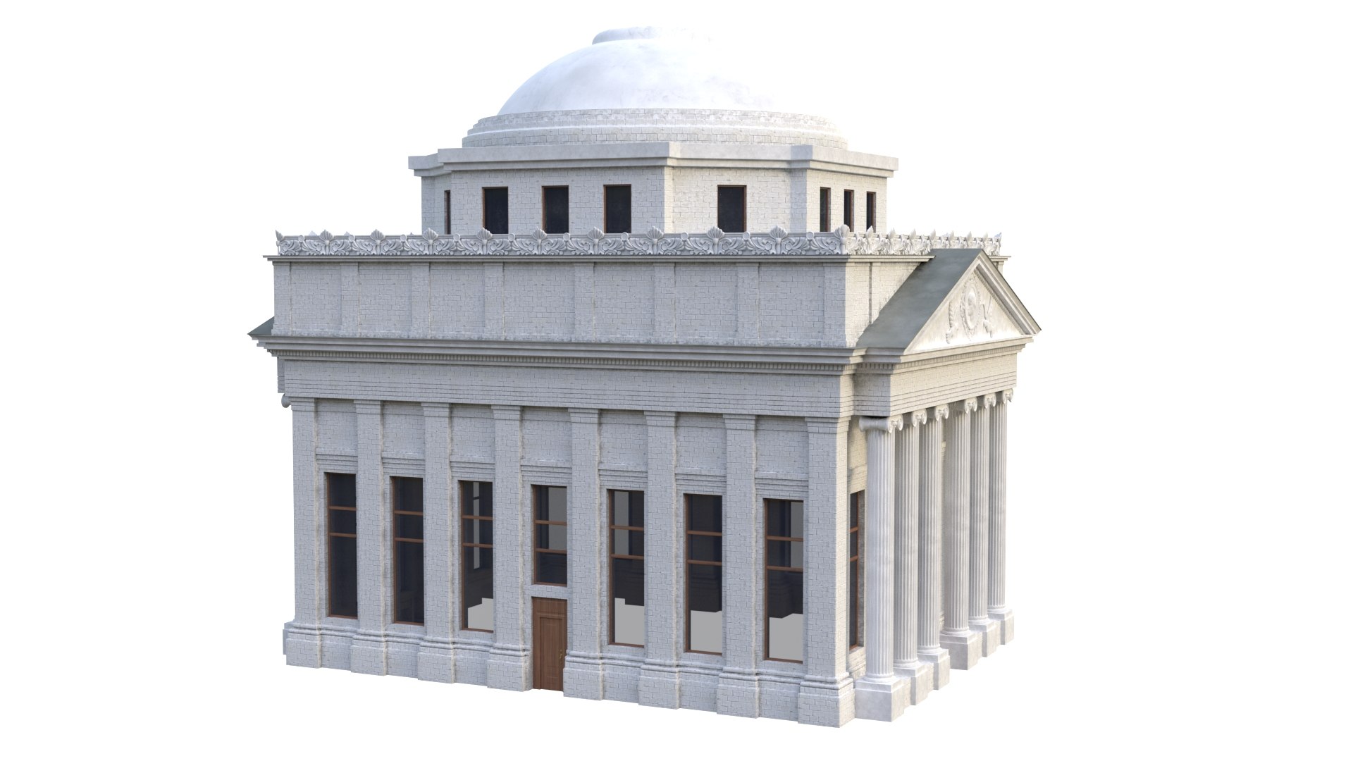 Bank historical building 3D model - TurboSquid 1934980