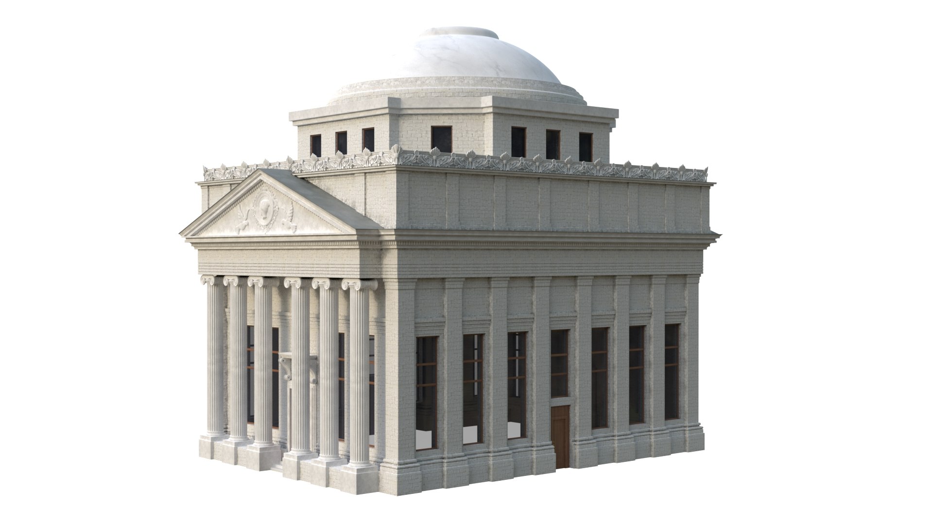 Bank historical building 3D model - TurboSquid 1934980