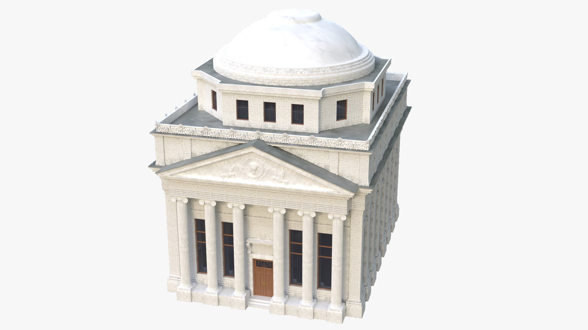 Bank historical building 3D model - TurboSquid 1934980