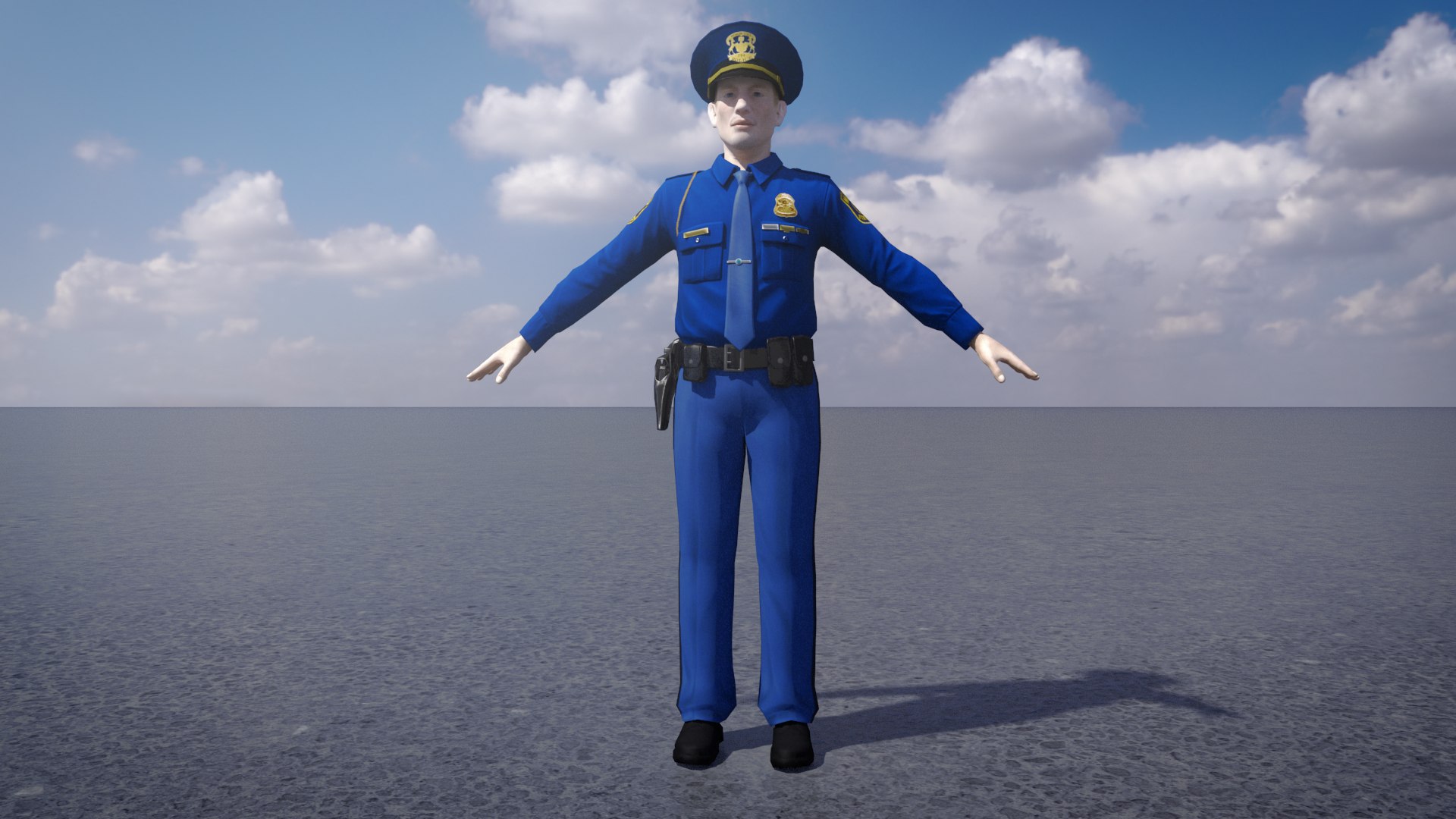 3D Police Officer 0001 Model - TurboSquid 2301627