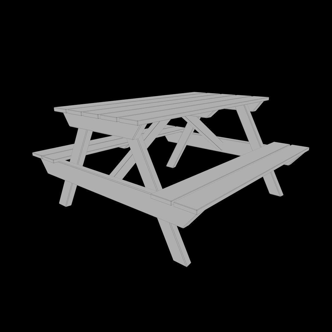 Outdoor Table 3D Model - TurboSquid 1835268