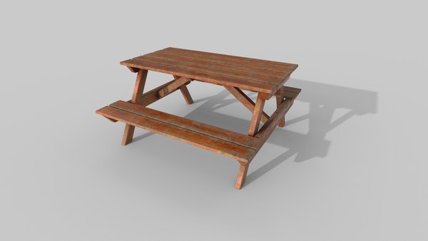 Outdoor table 3D model - TurboSquid 1835268