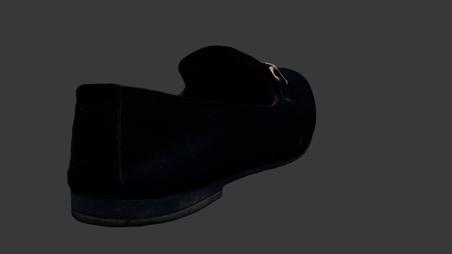 3D Model Realistic Black Suede Loafers 3D Model - TurboSquid 2396203
