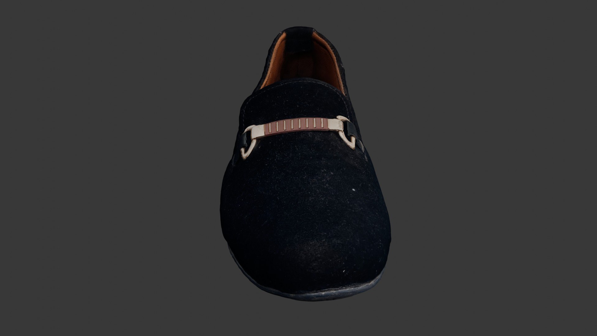 3D Model Realistic Black Suede Loafers 3D Model - TurboSquid 2396203