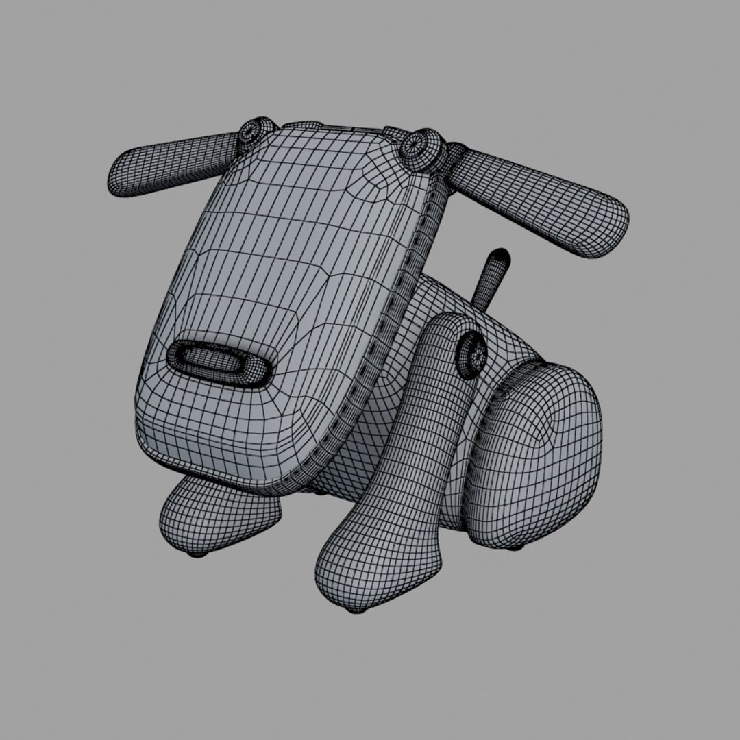Japanese Idog Toy 3d Model
