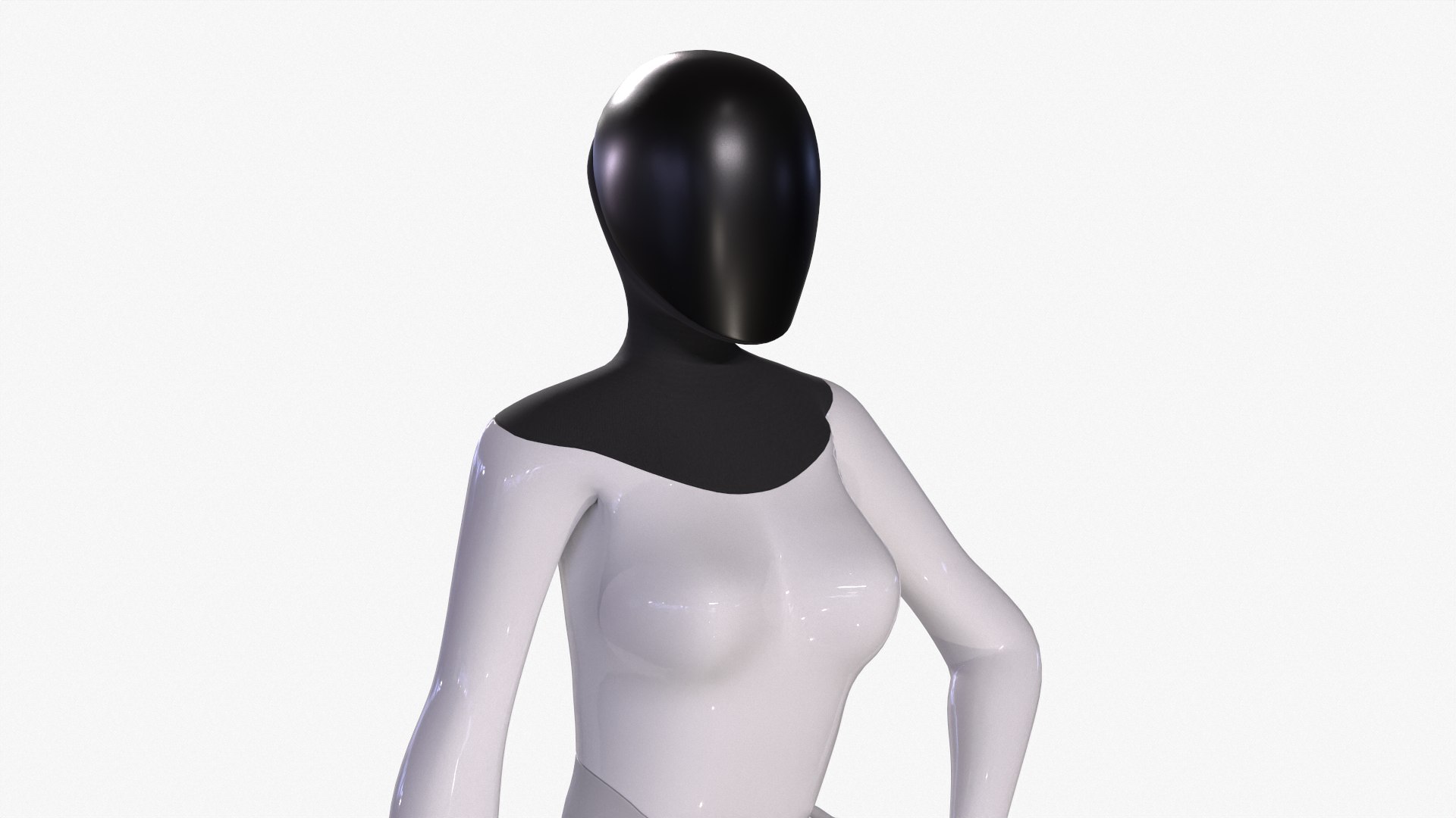 3D Model Femele Humanoid Standing Pose - TurboSquid 1820575