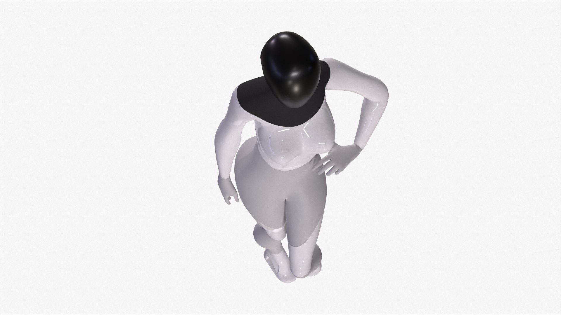3D Model Femele Humanoid Standing Pose - TurboSquid 1820575