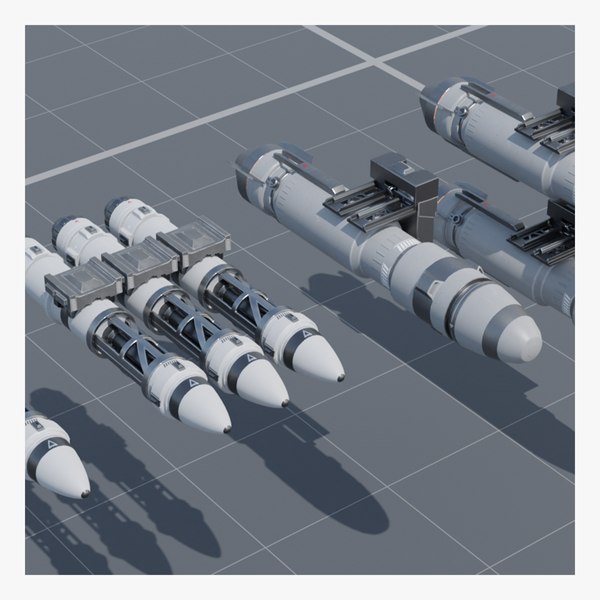 modèle 3D de Pack missiles modulaires - TurboSquid 2123234
