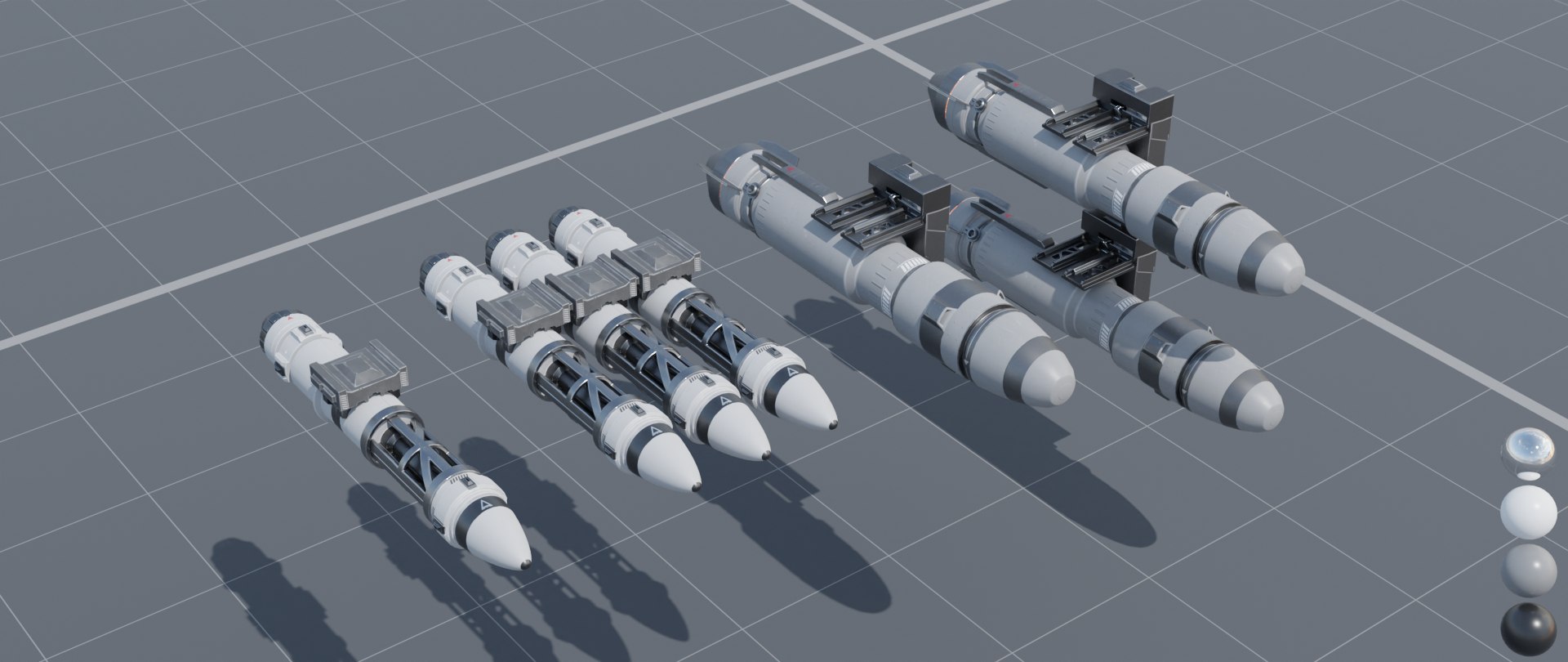 3D Modular missiles pack - TurboSquid 2123234