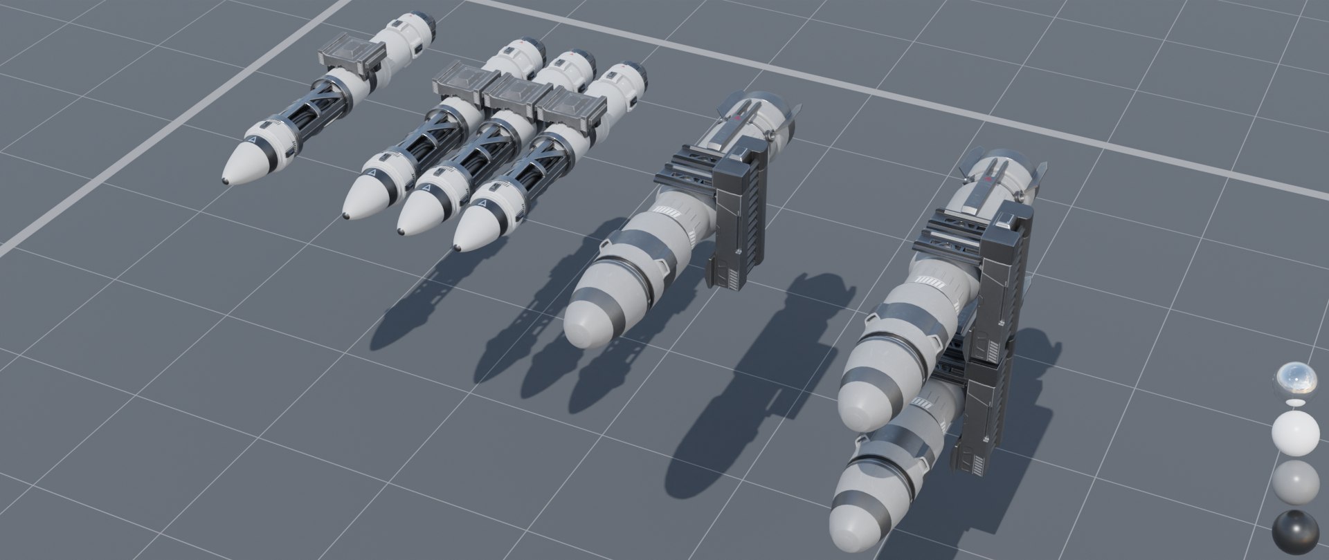 3D Modular Missiles Pack - TurboSquid 2123234