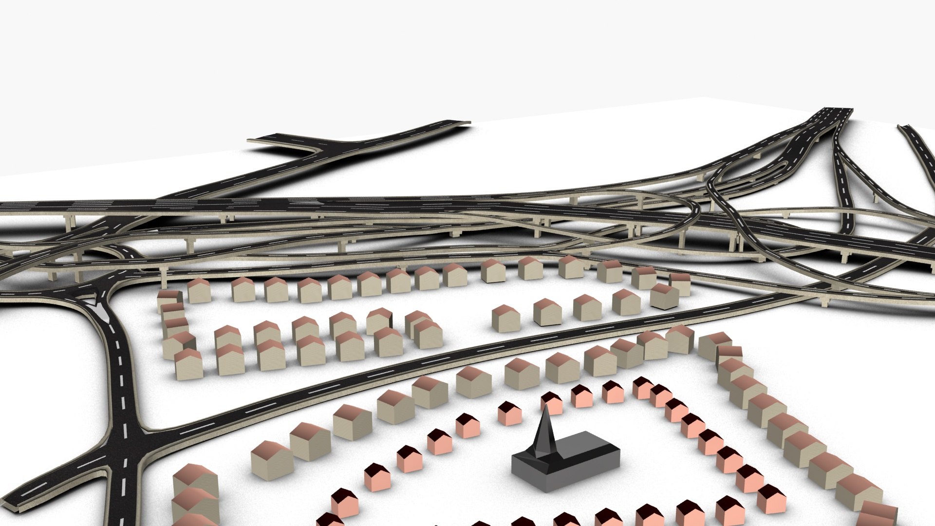 3D Model Spaghetti Junction - TurboSquid 1733489