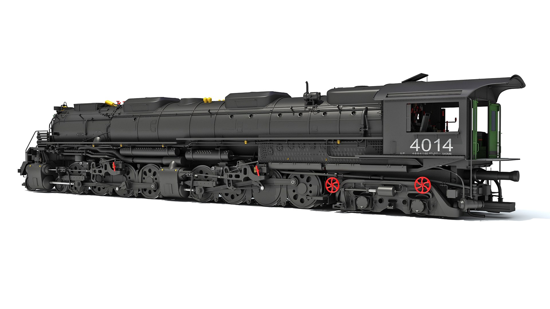 3D Steam Locomotive Big Boy Train Model - TurboSquid 2017067