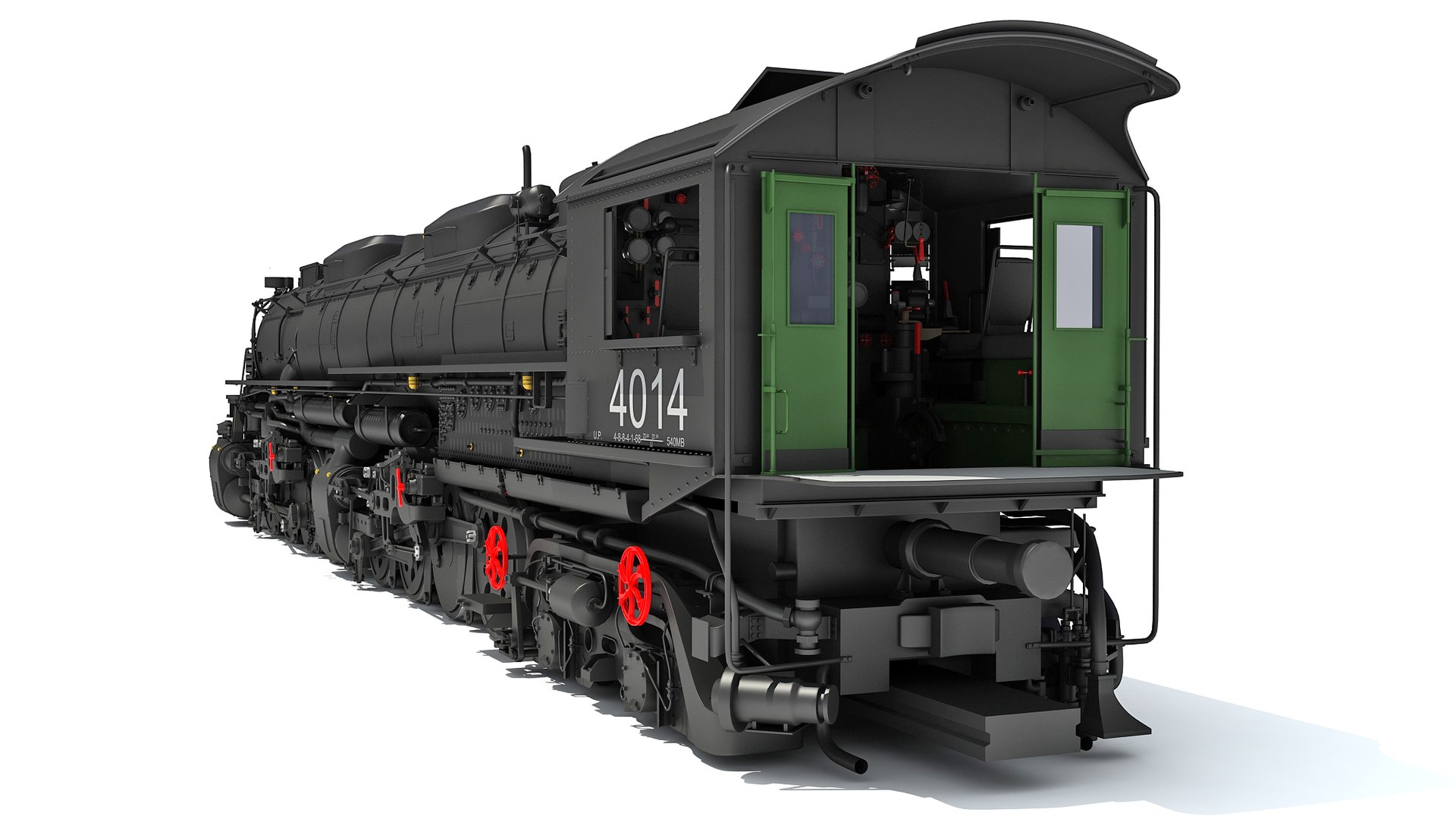 3D Steam Locomotive Big Boy Train Model - TurboSquid 2017067