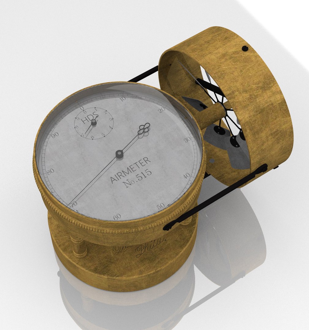 Vintage queen anemometer 515 model - TurboSquid 1430541