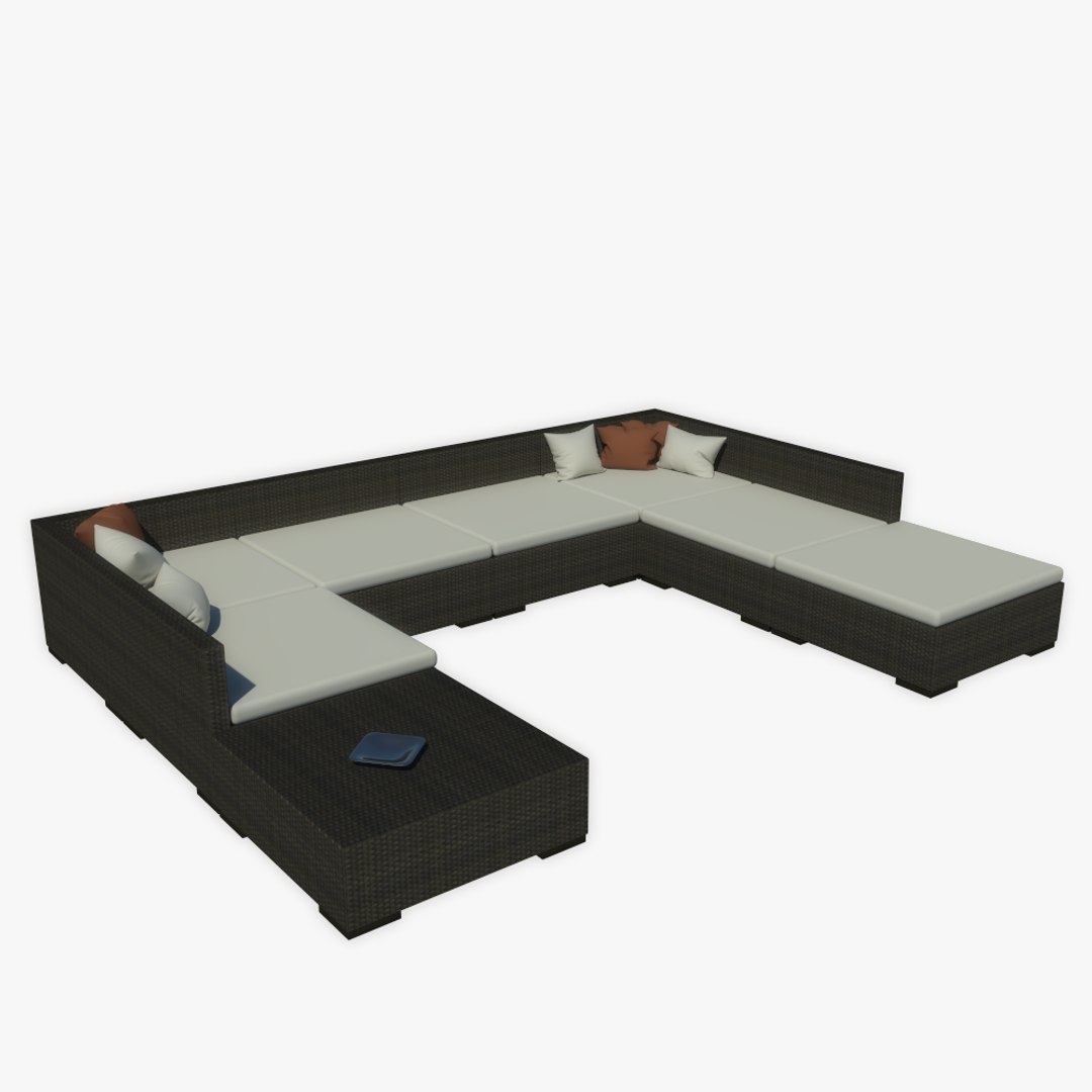 Free Max Model Realistic Garden Sofa