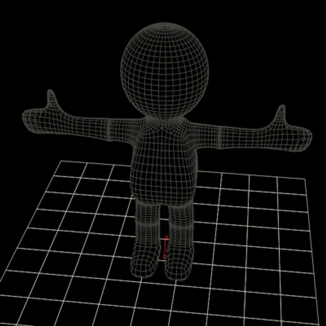 3d Model Mr Blob Character