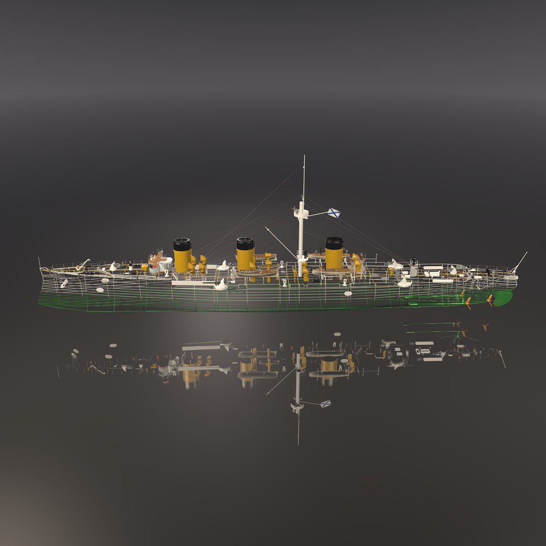 3D Russian Protected Cruiser Novik - TurboSquid 1239119