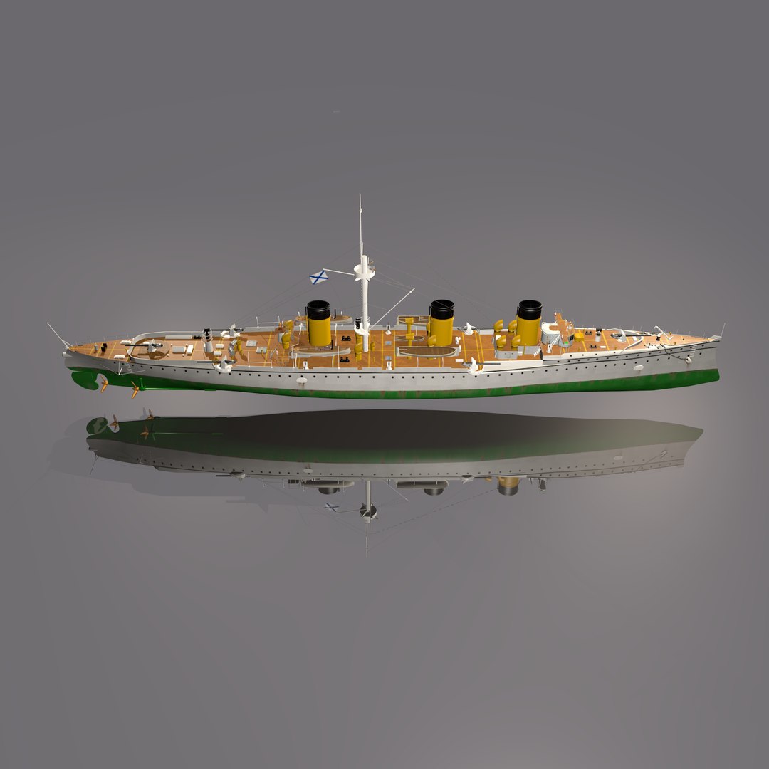 3D Russian Protected Cruiser Novik - TurboSquid 1239119