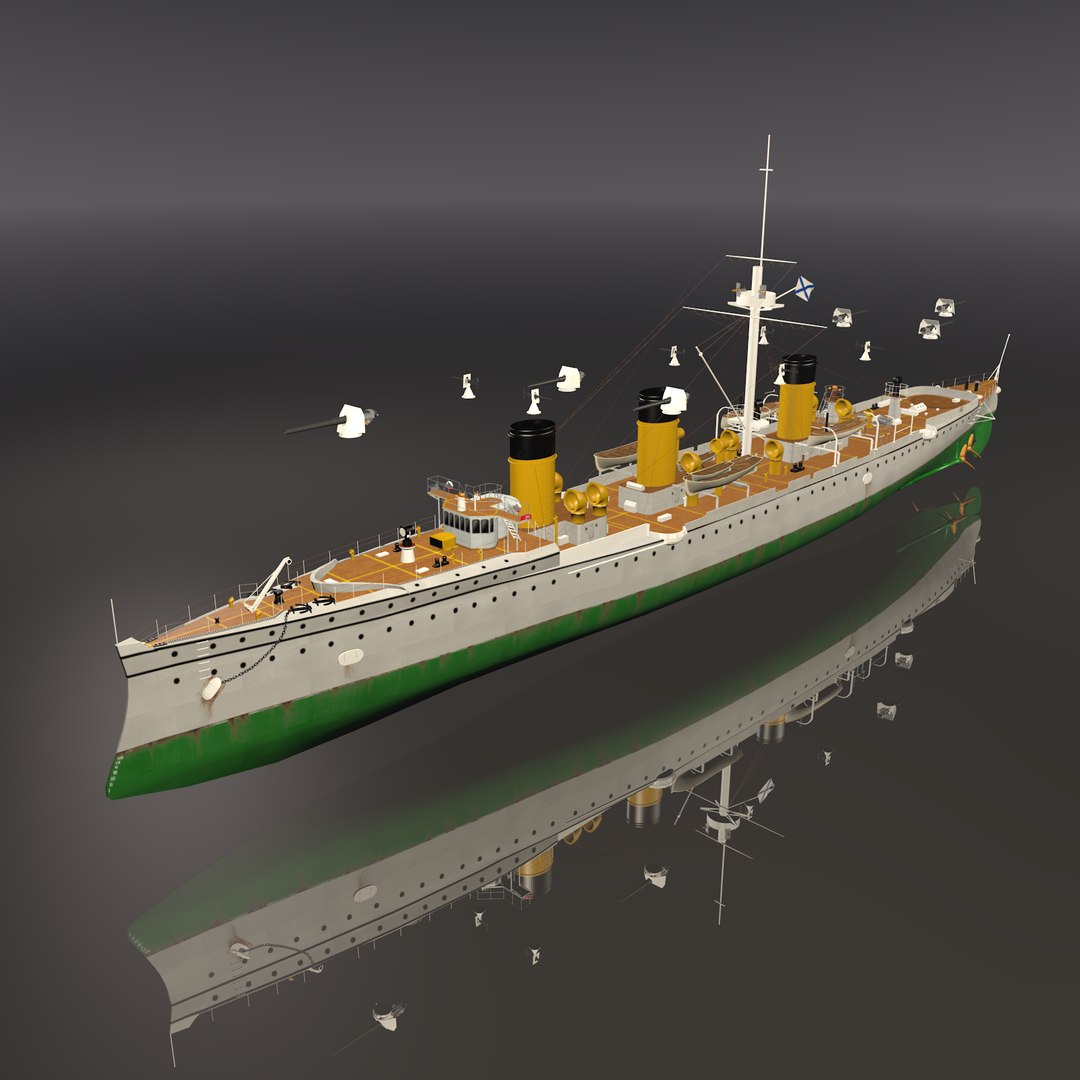 3D Russian Protected Cruiser Novik - TurboSquid 1239119