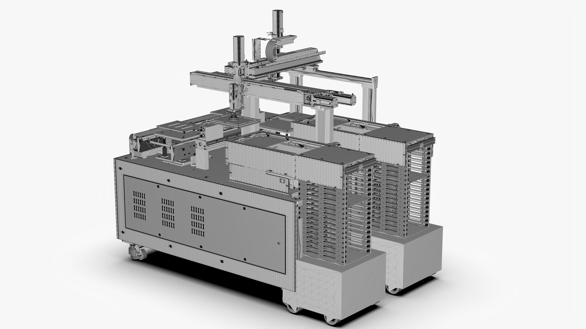 Automatic Tray Loading Replacement Machine 3D Model - TurboSquid 2005373