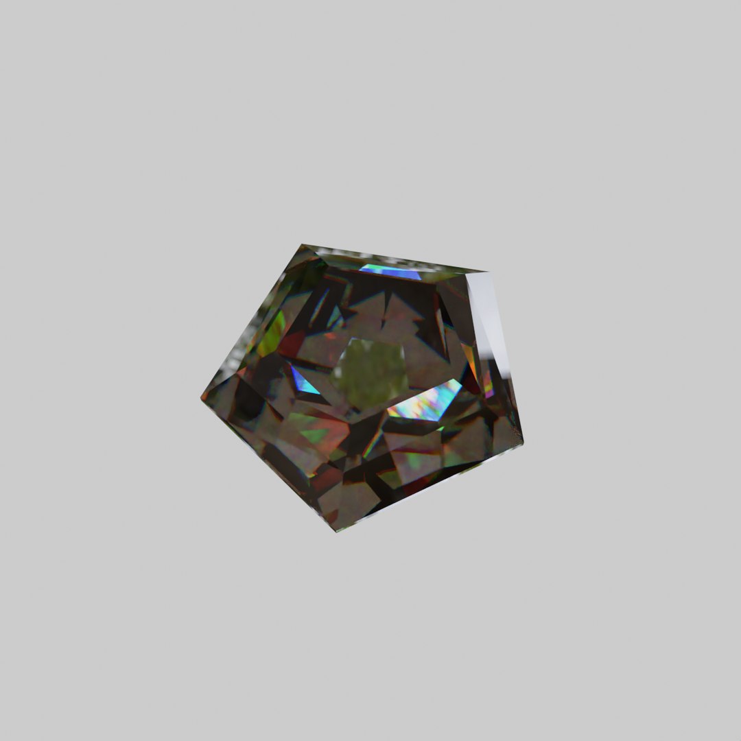 Pentagon Cut Diamond 3D - TurboSquid 1851859