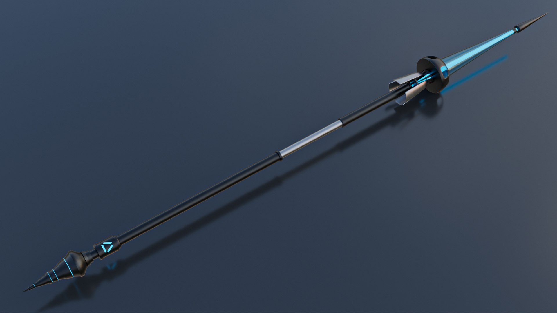 Fantasy Spear Glow GameReady With PBR Unity Unreal Engine V-Ray Arnold ...