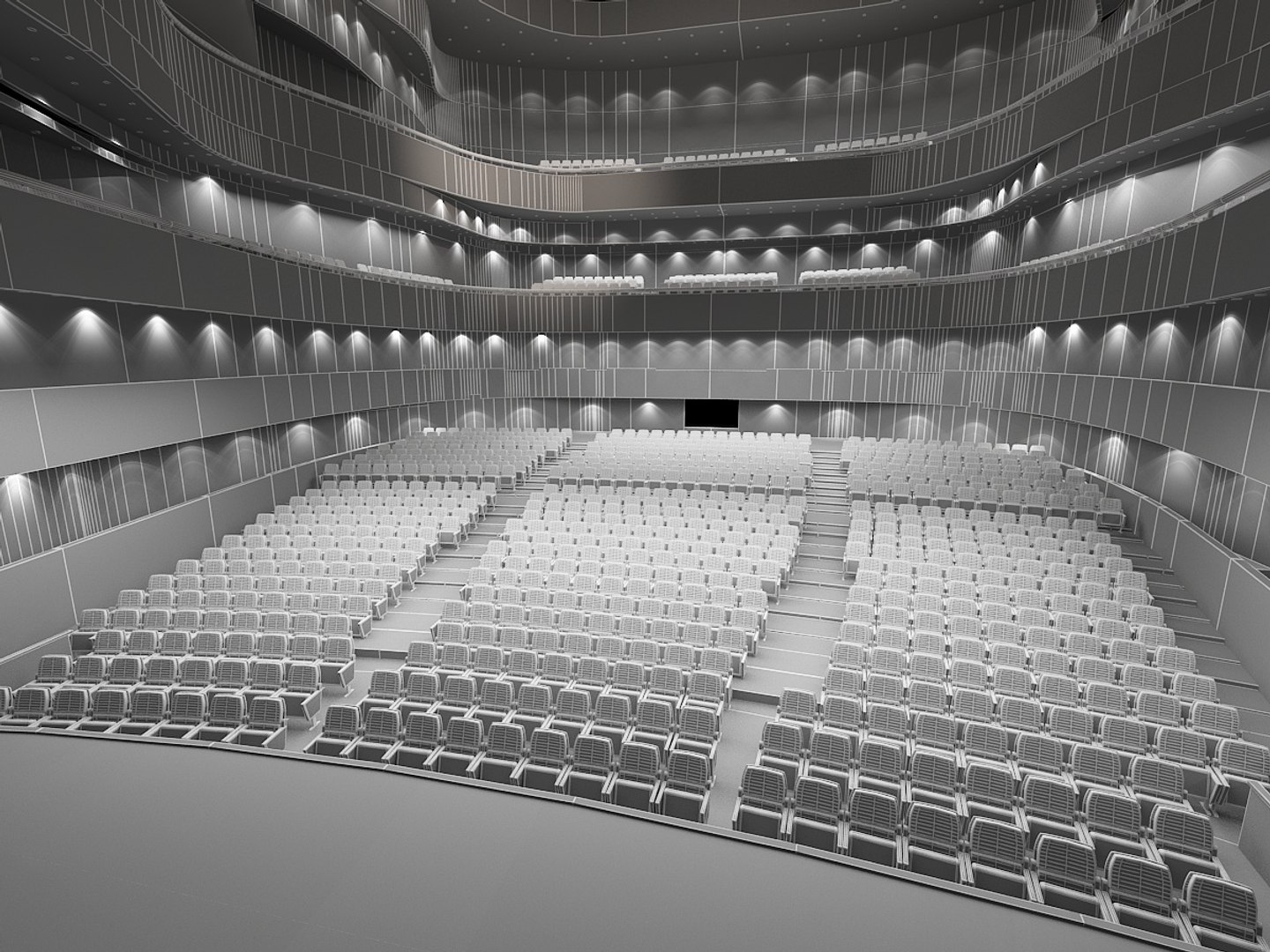 Theater 3D Model - TurboSquid 2210381