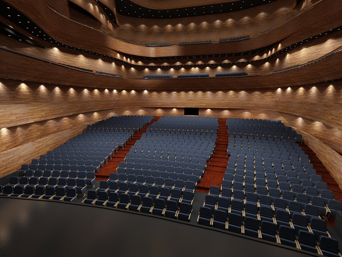 Theater 3D Model - TurboSquid 2210381