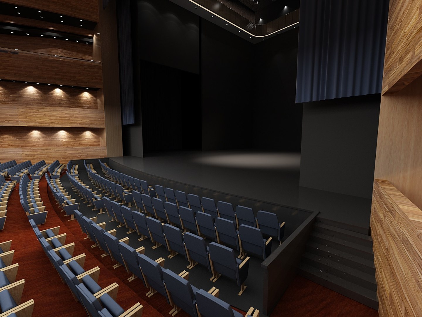Theater 3D Model - TurboSquid 2210381