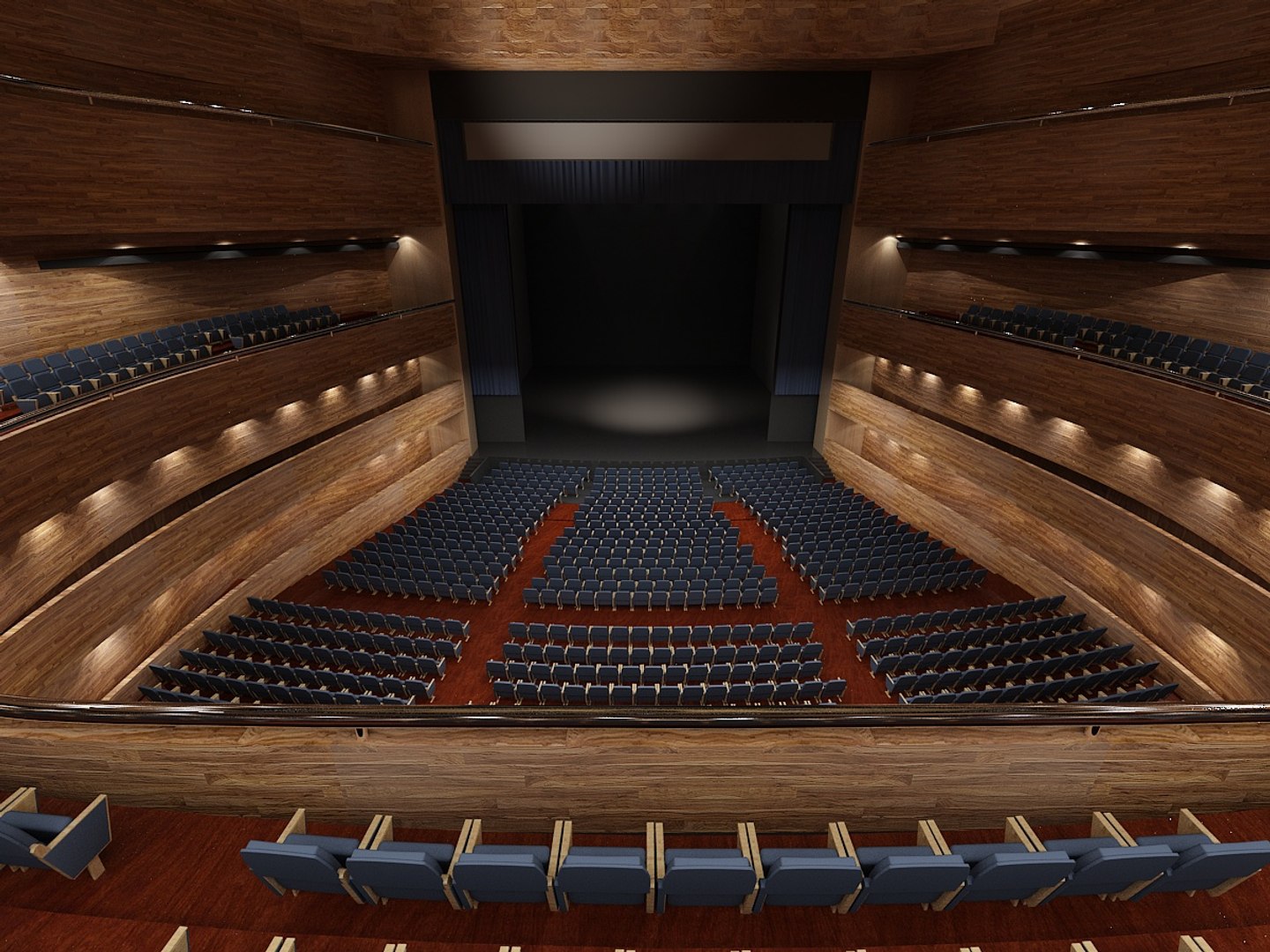 Theater 3D Model - TurboSquid 2210381