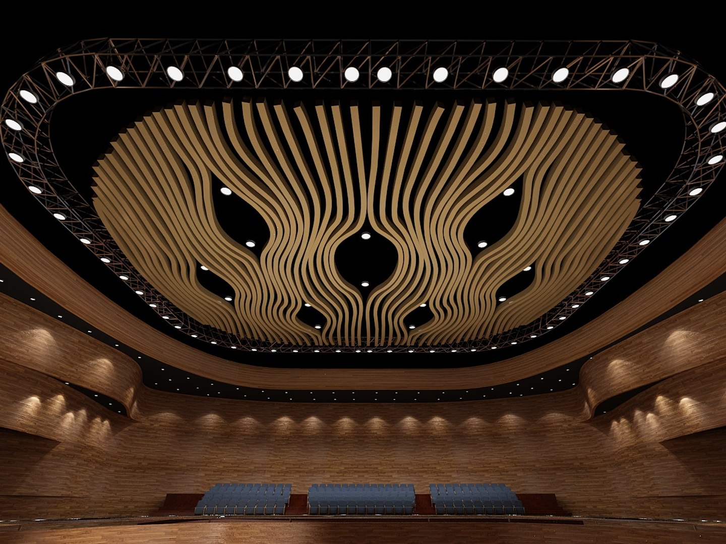 Theater 3D Model - TurboSquid 2210381