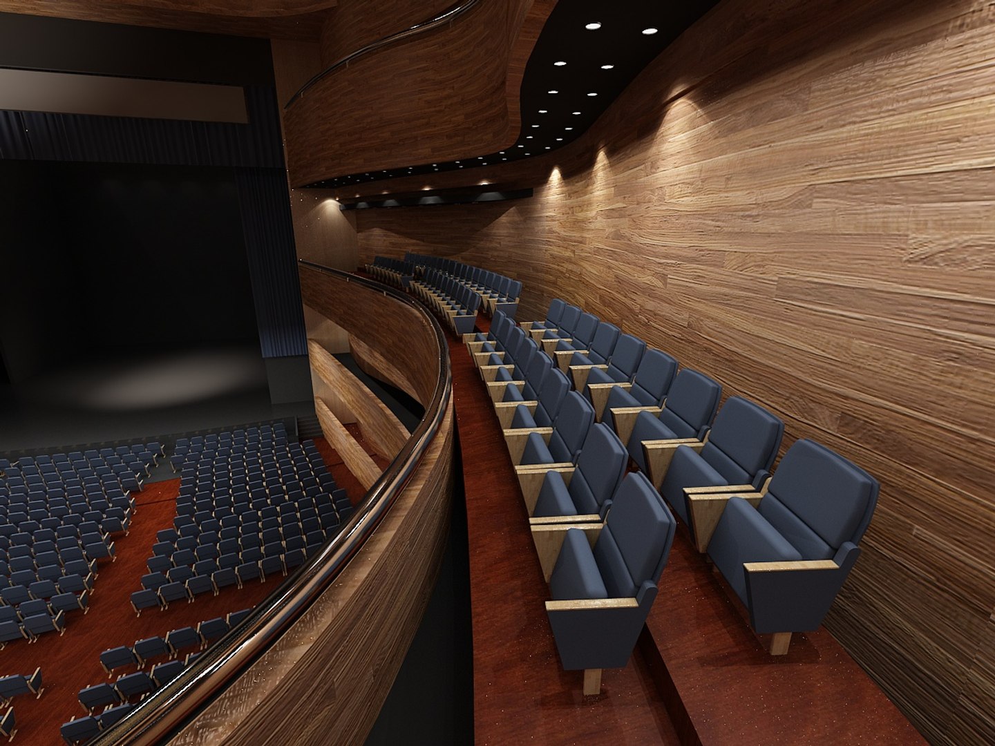 Theater 3D Model - TurboSquid 2210381