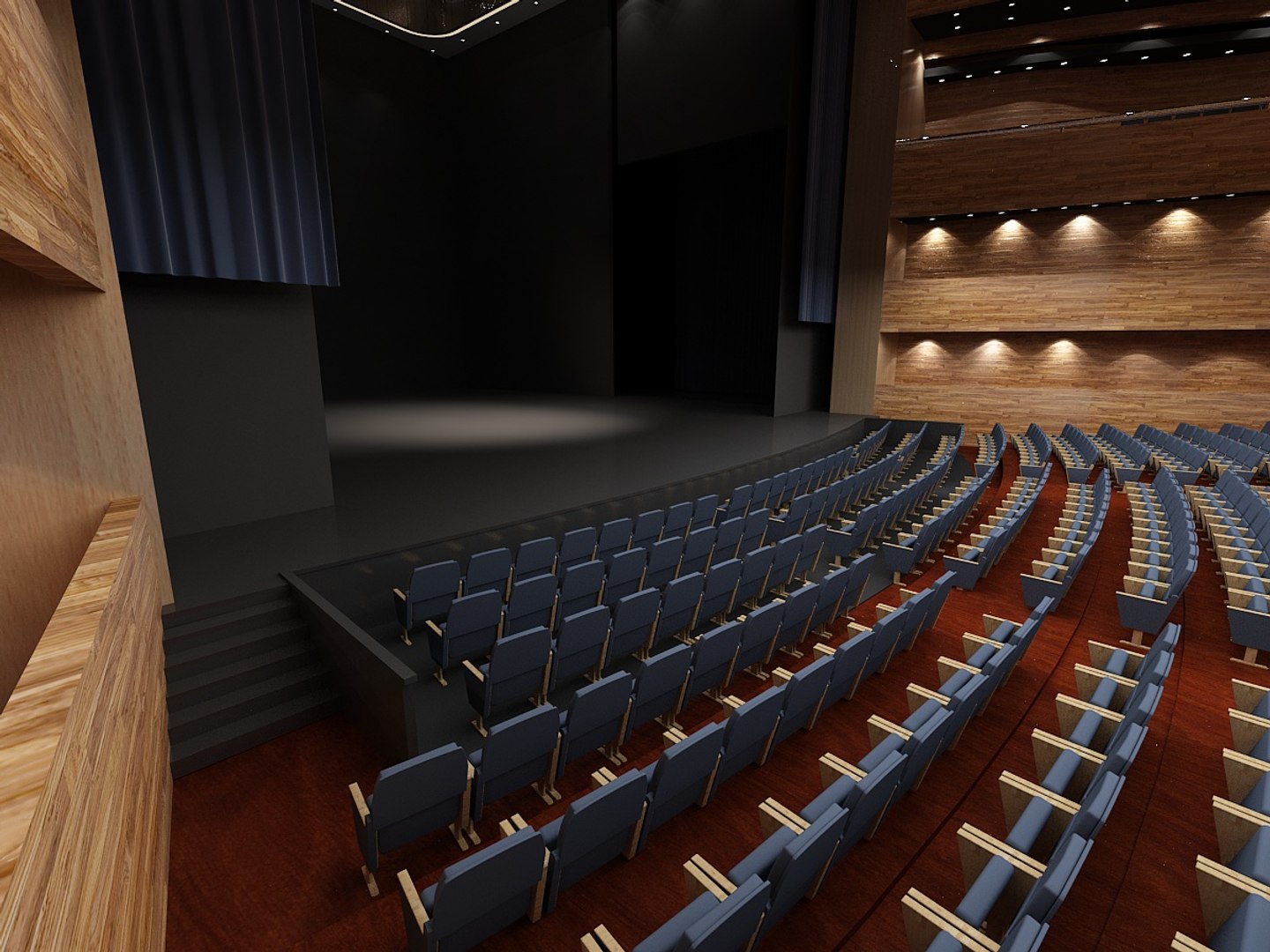 Theater 3D Model - TurboSquid 2210381