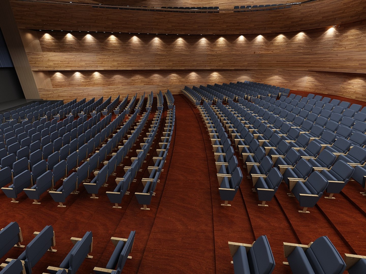 Theater 3D Model - TurboSquid 2210381