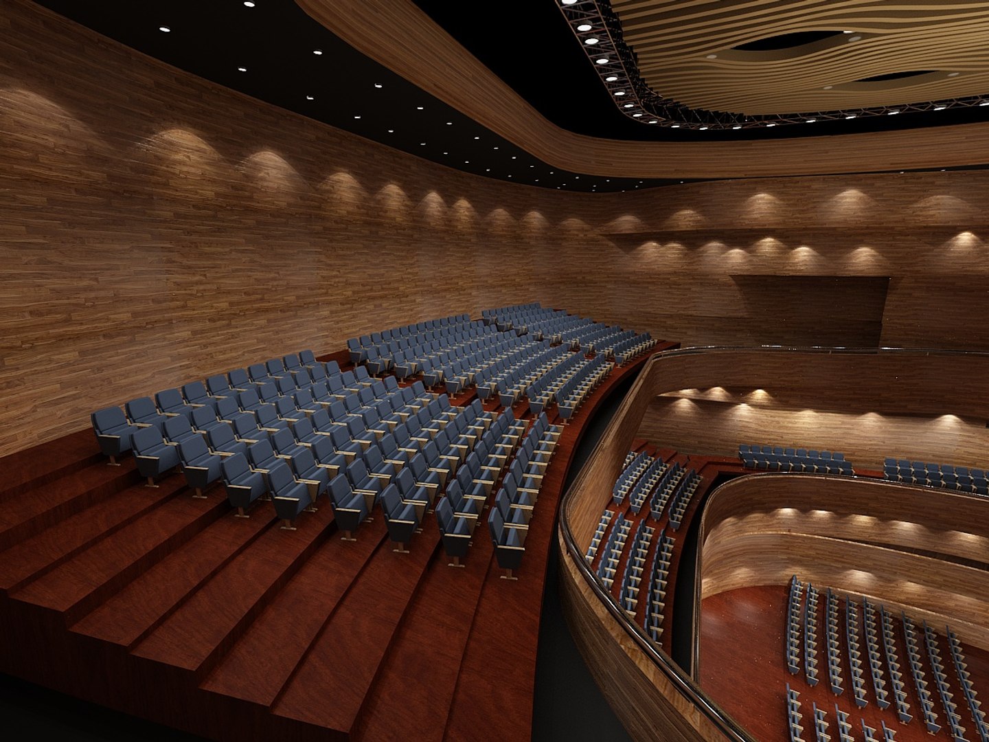 Theater 3D Model - TurboSquid 2210381