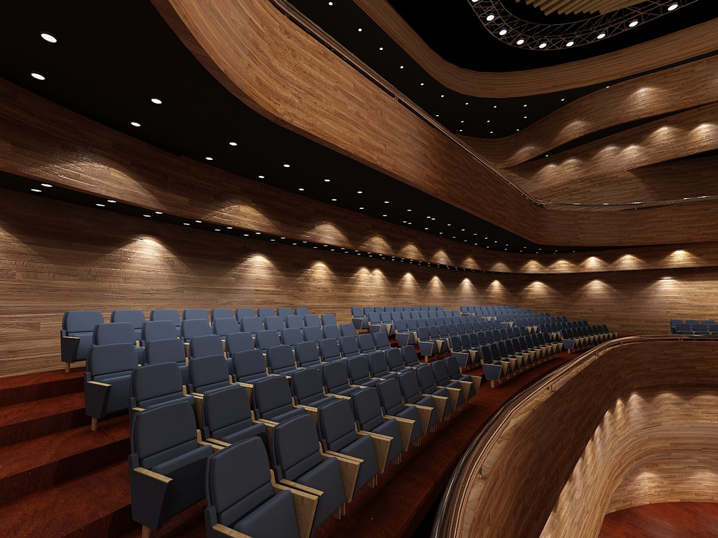 Theater 3D Model - TurboSquid 2210381