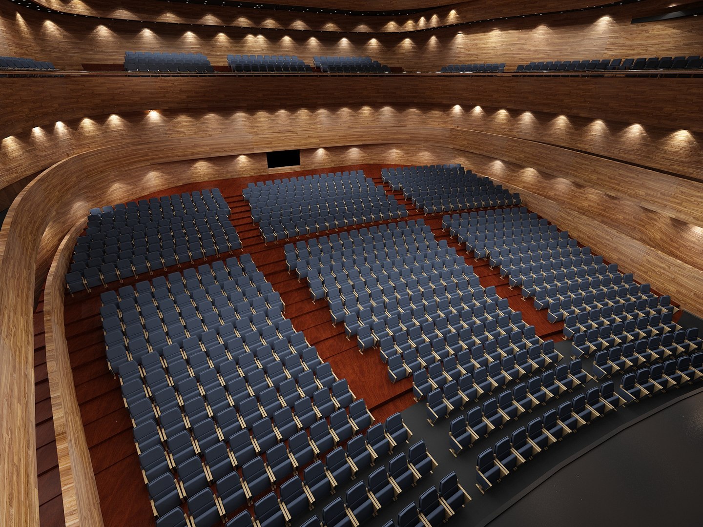 Theater 3D Model - TurboSquid 2210381