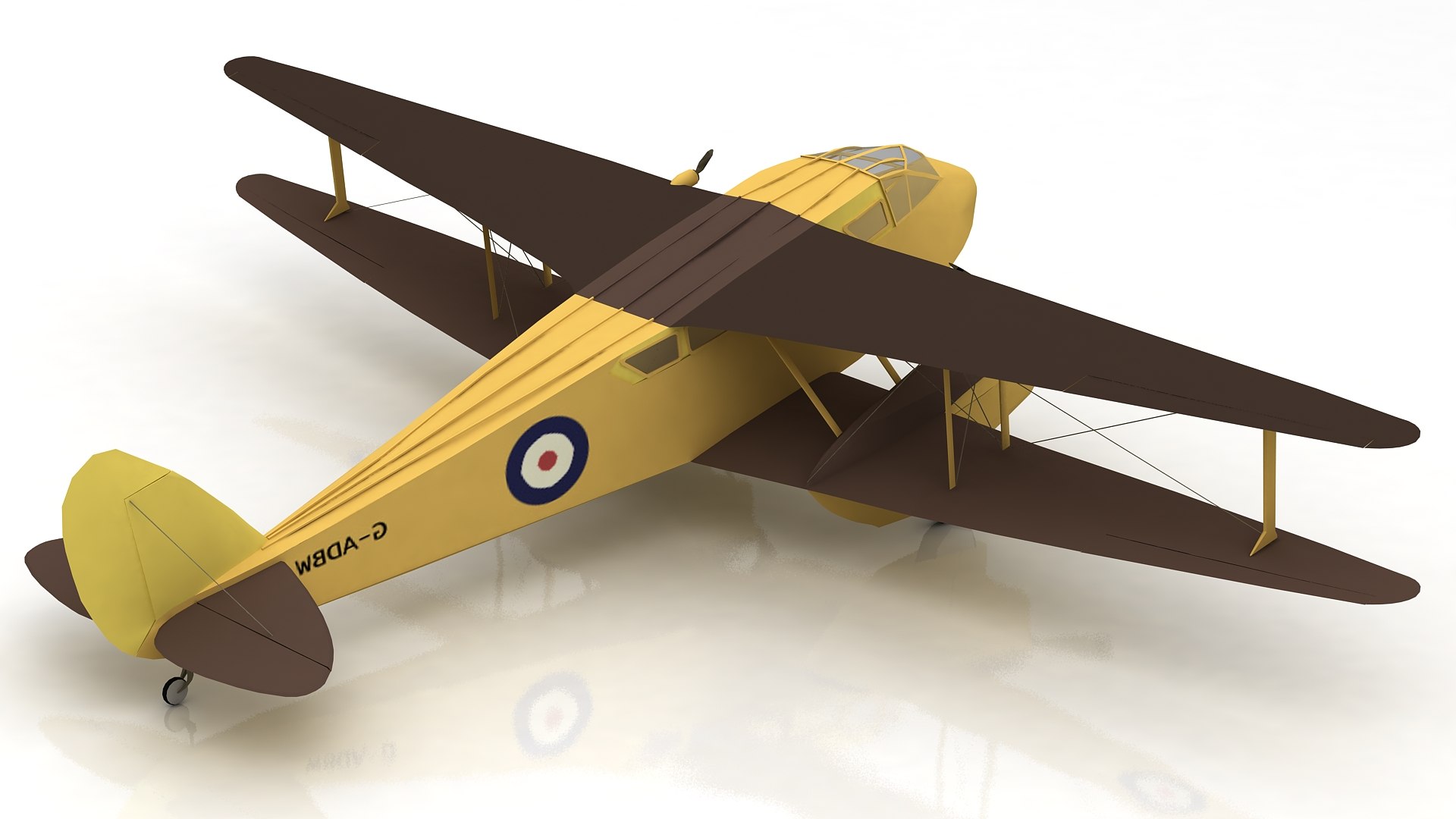 De Havilland DH-89 Dragon Rapide Aircraft 3D model - TurboSquid 1767767